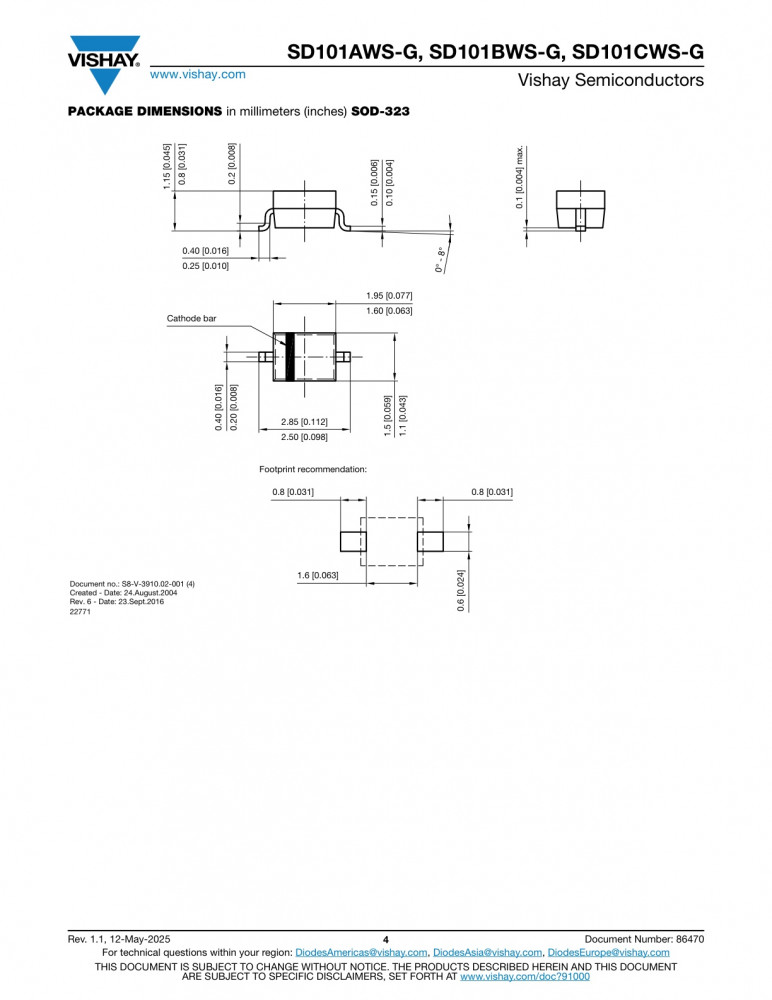 Vishay SD101 datasheet page 4