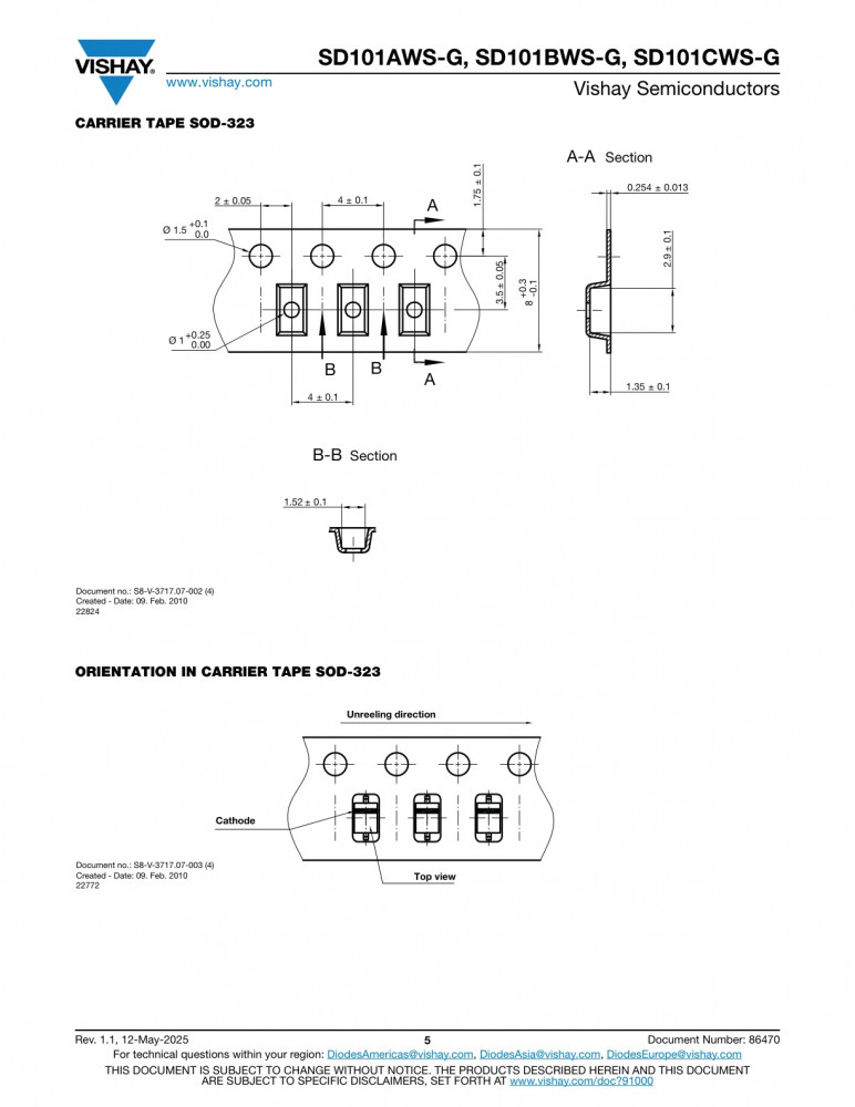 Vishay SD101 datasheet page 5