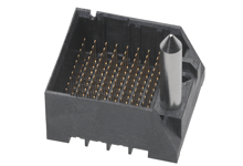 Impact 100 Ohm 4 Pair Vertical Backplane Header, Right Guided, Left Endwall, 8 Columns, 96 Circuits, Pin Length 4.90mm, Plated Through Hole Dimension 0.46mm, Lead-Free