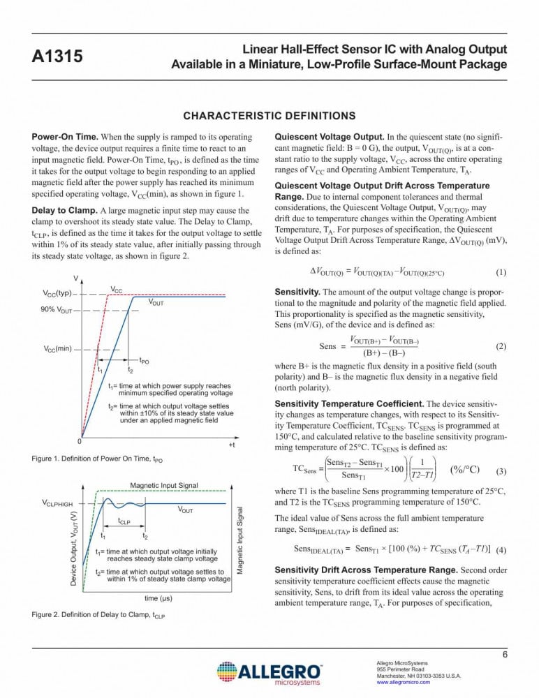 A1315 datasheet page 6