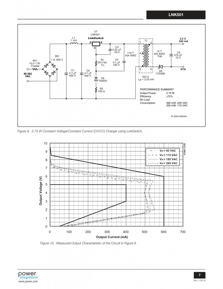 LNK501GN technical document page 7