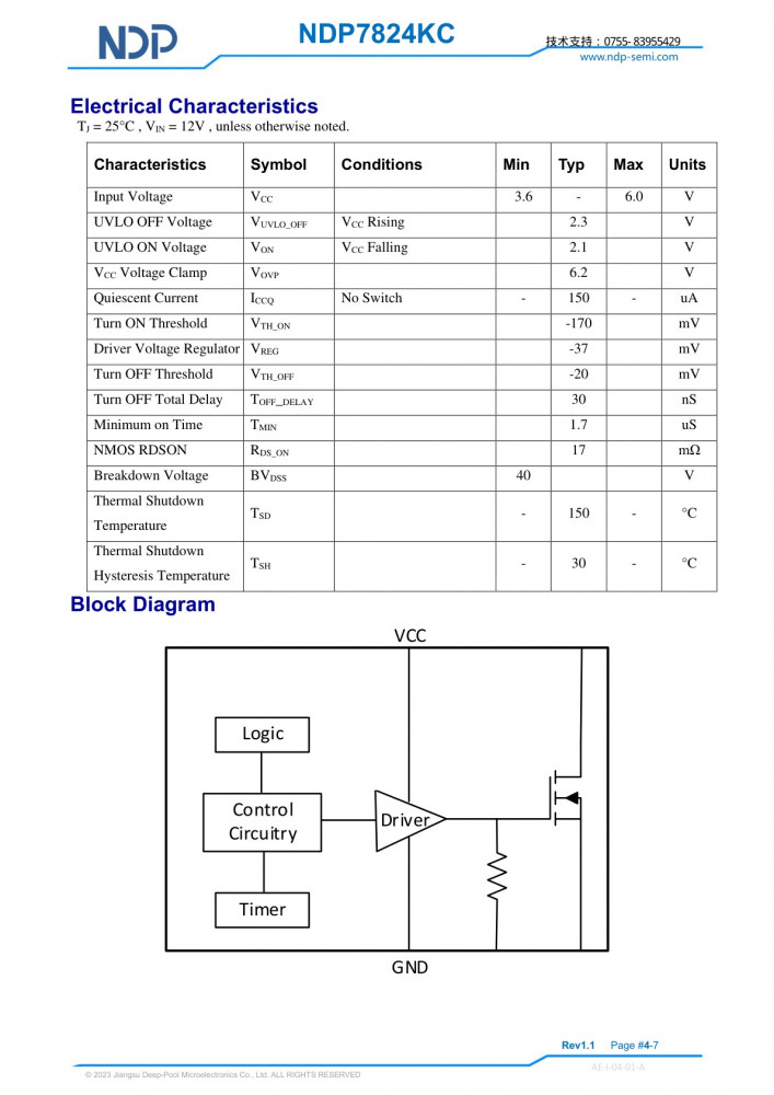 NDP7824KC datasheet page 4