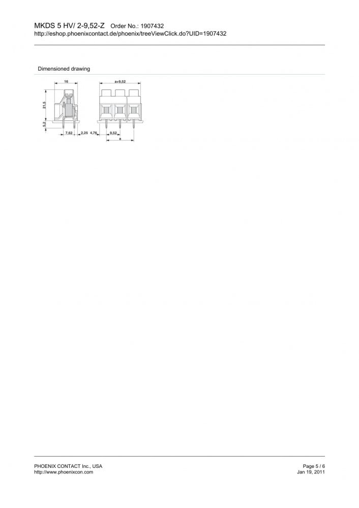 Phoenix Contact 1907432 technical document page 5