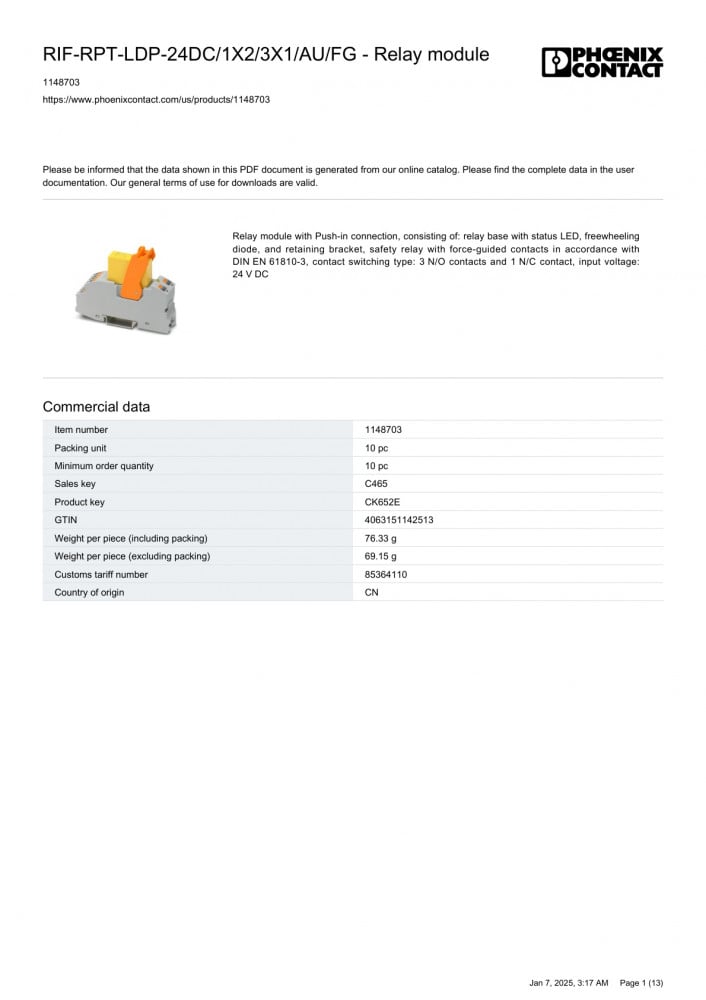 1148703 technical document page 1