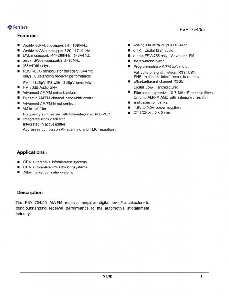 FSV4755 datasheet page 2