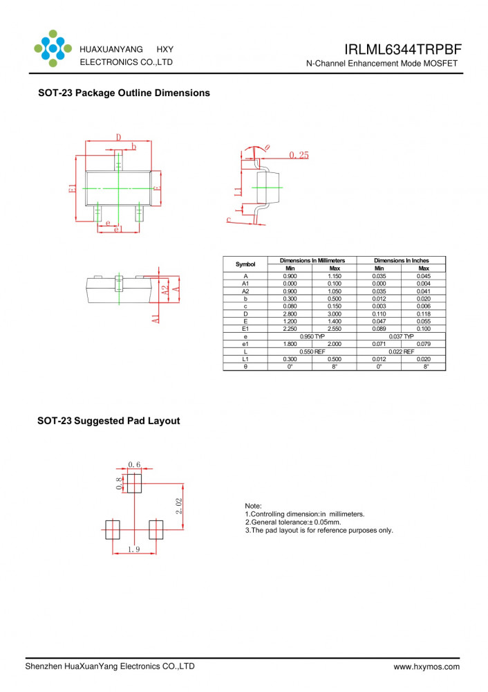 IRLML6344TRPBF-HXY datasheet page 5
