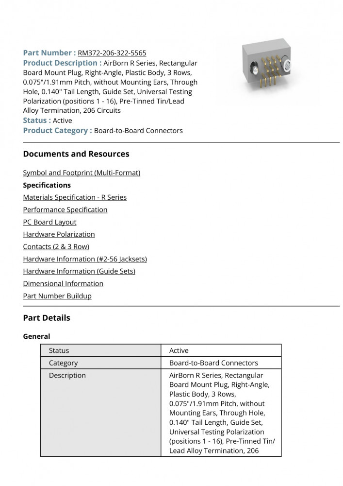 RM372-206-322-5565 technical document page 1