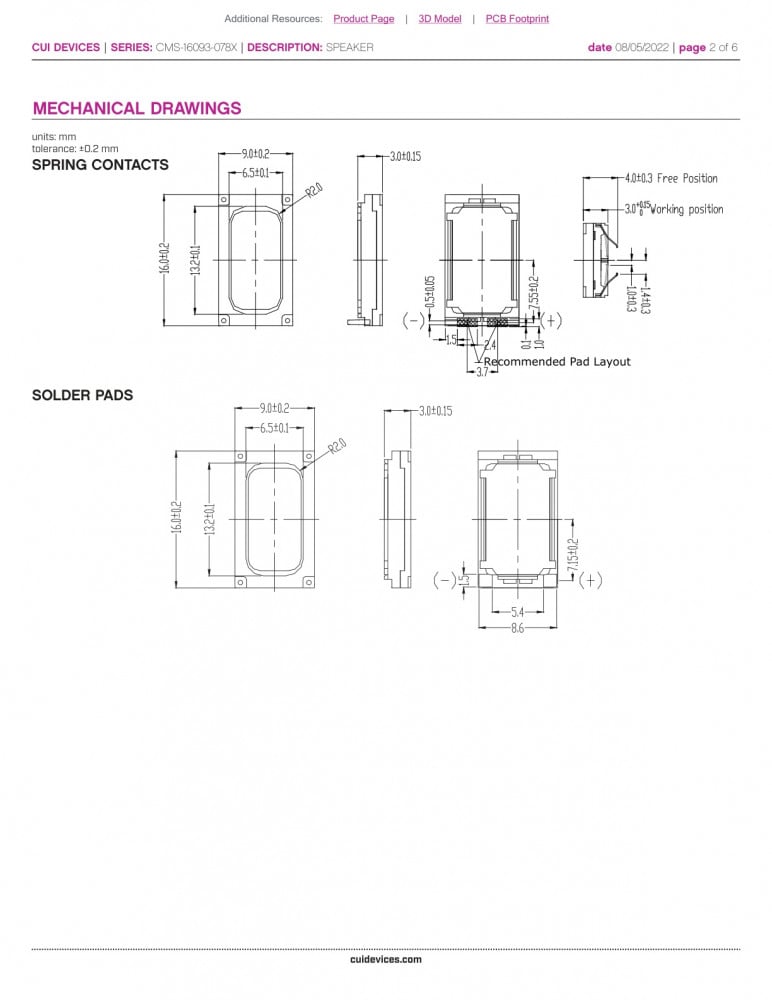 CMS-16093-078L100 datasheet page 2