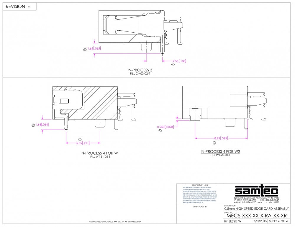 Samtec MEC5 drawing page 4