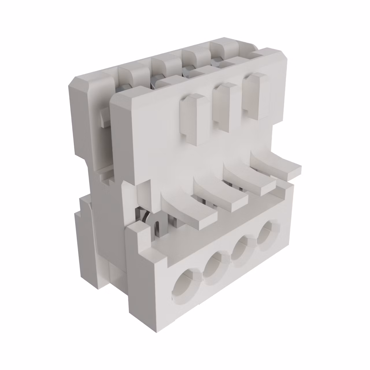 SL Wire-to-Board Header, Surface Mount, Single Row, Vertical, 3.05mm Pocket, Shrouded, 10 Circuits, Tin (Sn) Plating