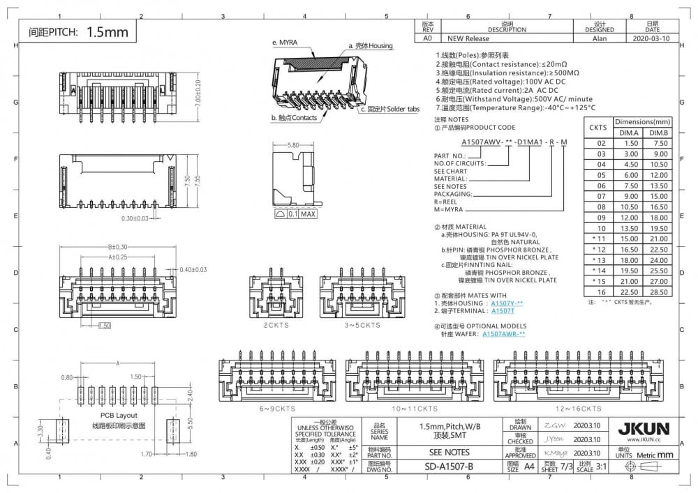 A1507 series drawing page 3