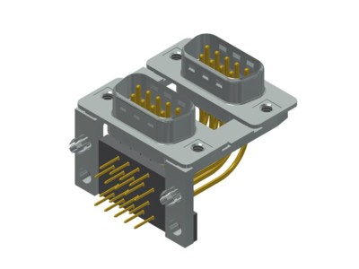 D-SUB Standard • 25-pos. • Plug • Solder pin straight • Threaded rear spacer • Quality class 3 • UNC 4-40