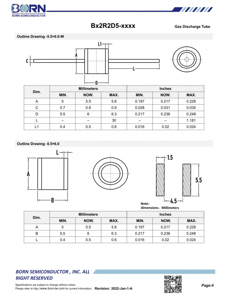 BA2R2D5-3600 datasheet page 4