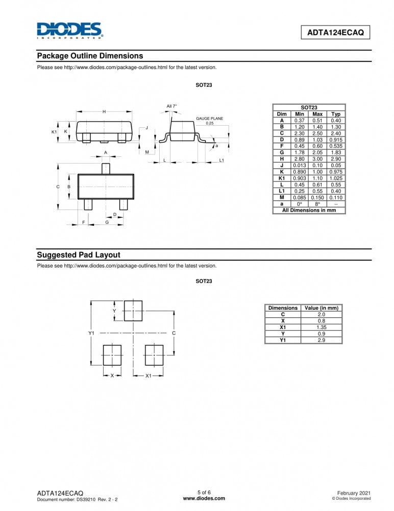 ADTA124ECAQ-7 datasheet page 5