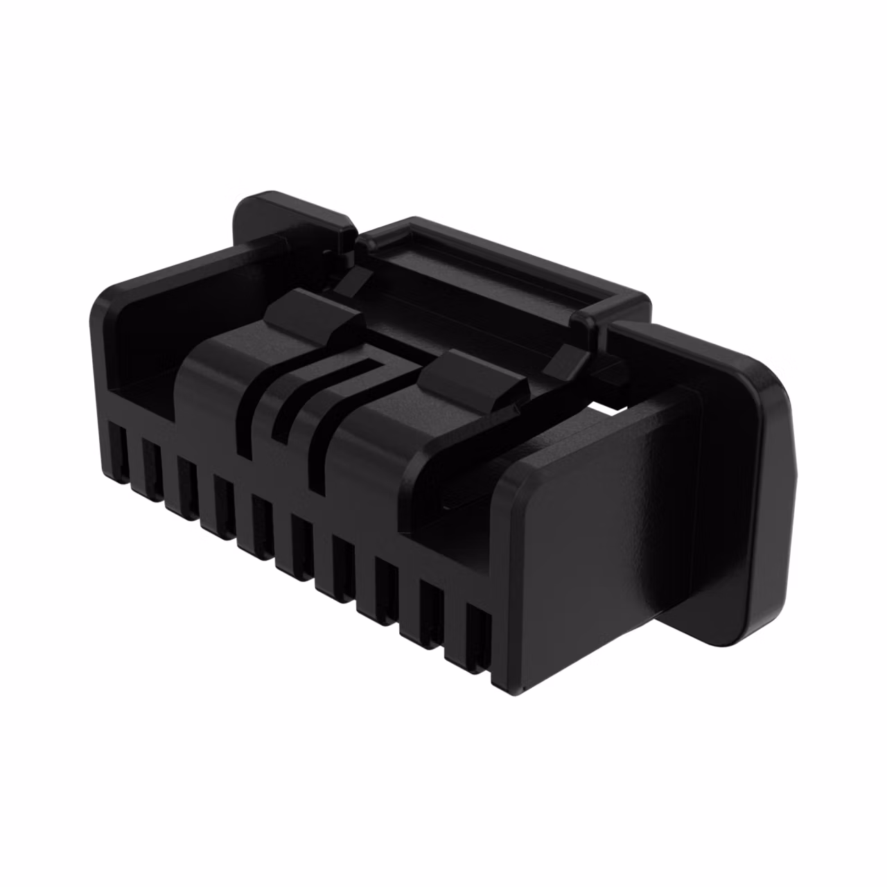 1.00mm Pitch, Rely-On Receptacle Crimp Housing, Single Row, Inner Positive Lock, 10 Circuits, Black for sale