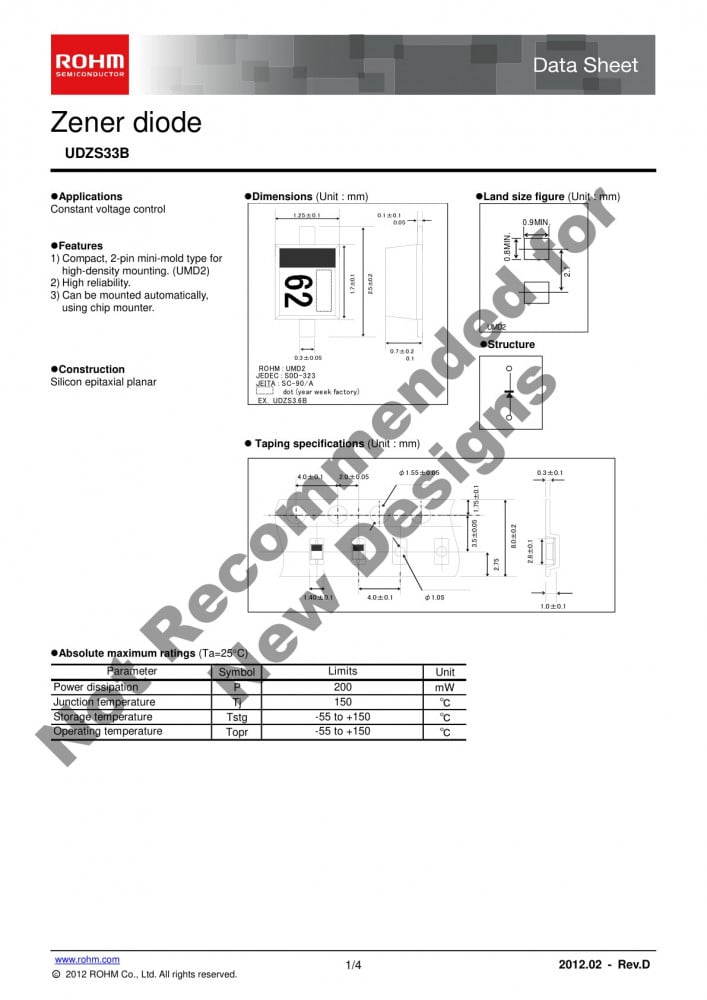 ROHM UDZS datasheet page 1