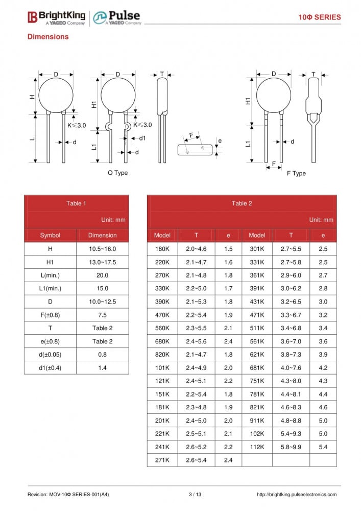 560KD10J datasheet page 2