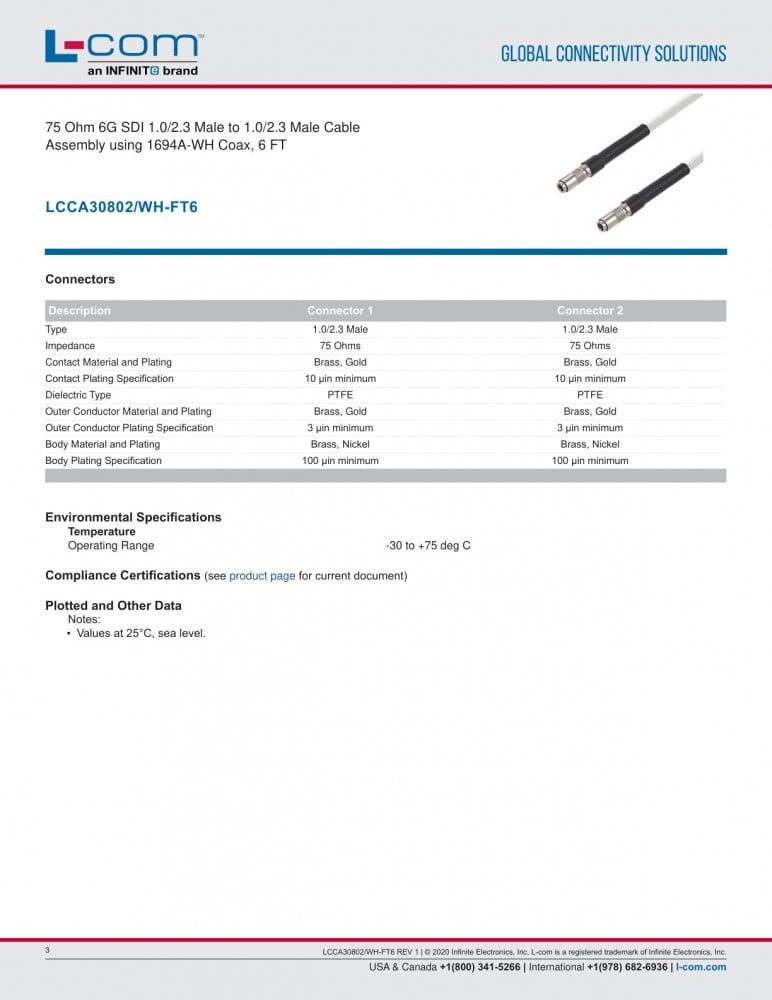 LCCA30802/WH-FT6 datasheet page 3