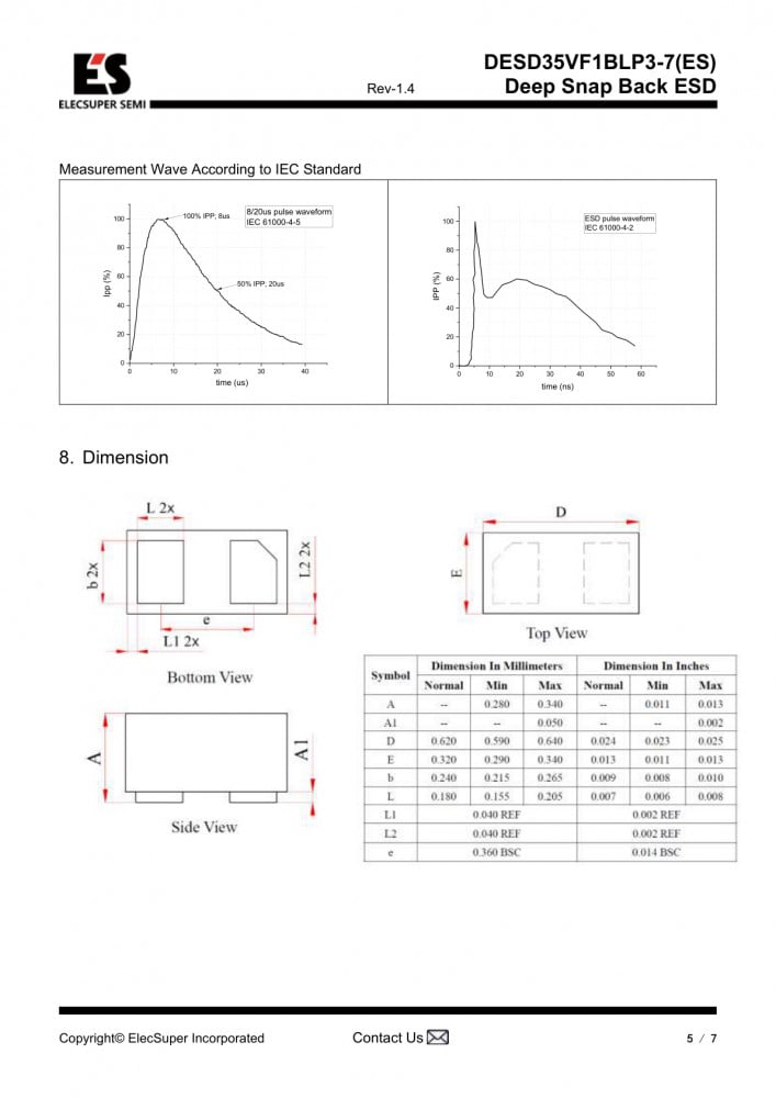 DESD35VF1BLP3-7(ES) datasheet page 5
