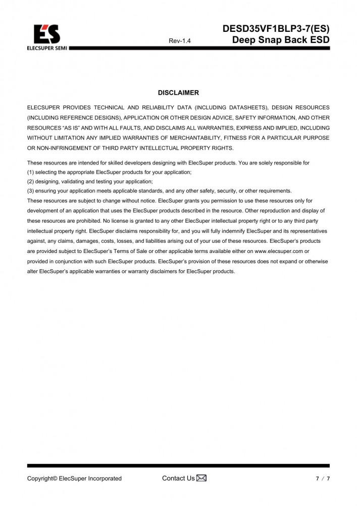 DESD35VF1BLP3-7(ES) datasheet page 7