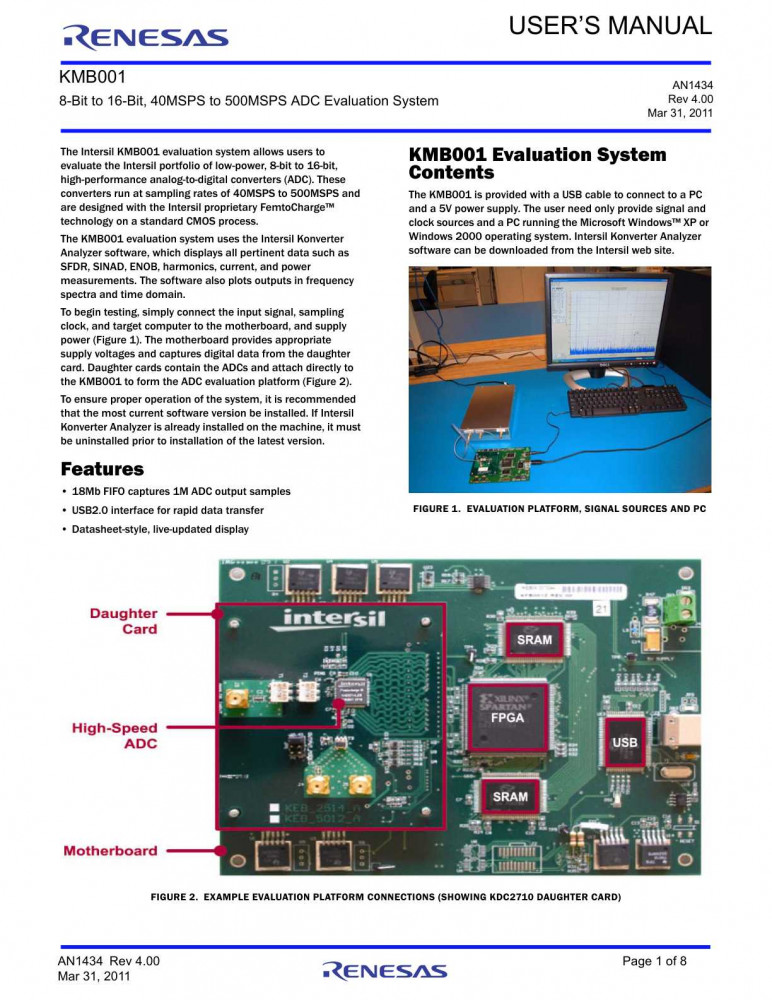 KDC5612EVAL technical document page 1