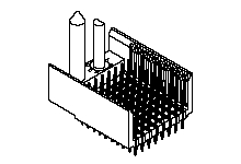 2.00mm Pitch VHDM Single-Ended Board-to-Board Backplane Header, Vertical, 8 Rows, Guide Pin Signal Module, Pin End Version, Lead-Free, 80 Circuits, 10 Columns, Pin Length 4.75mm, Key Orientation A for sale