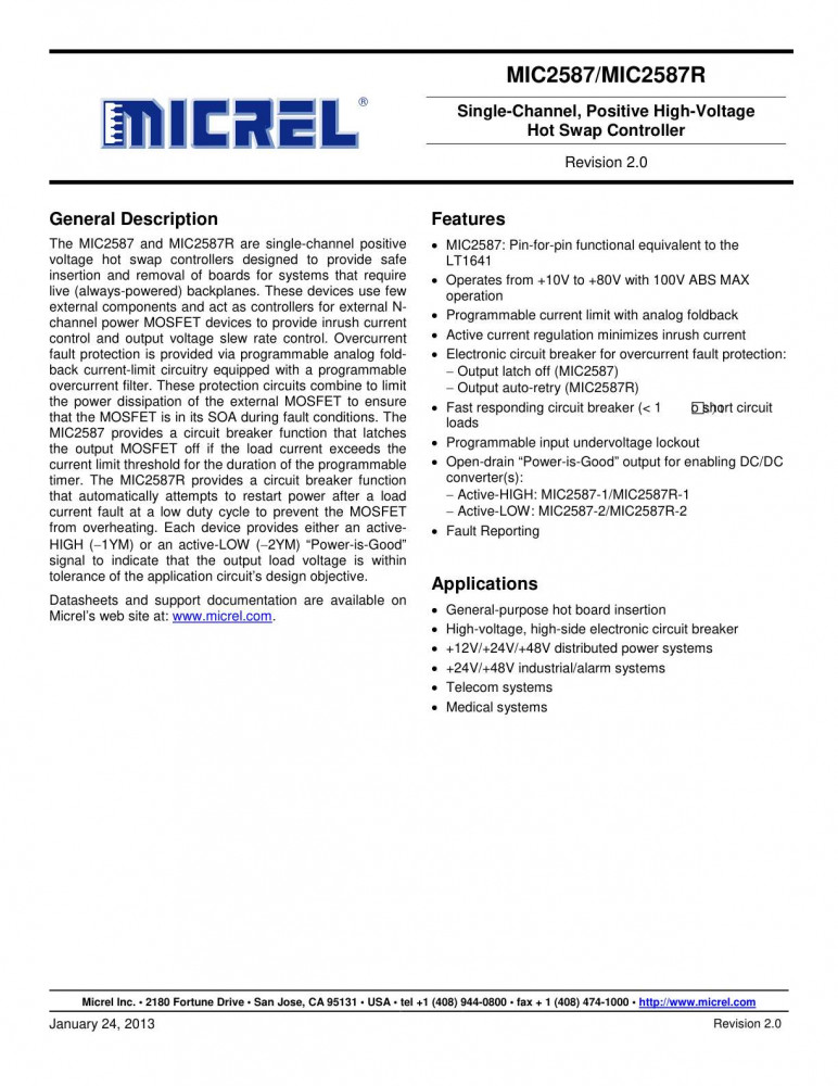 MIC2587 document page 1
