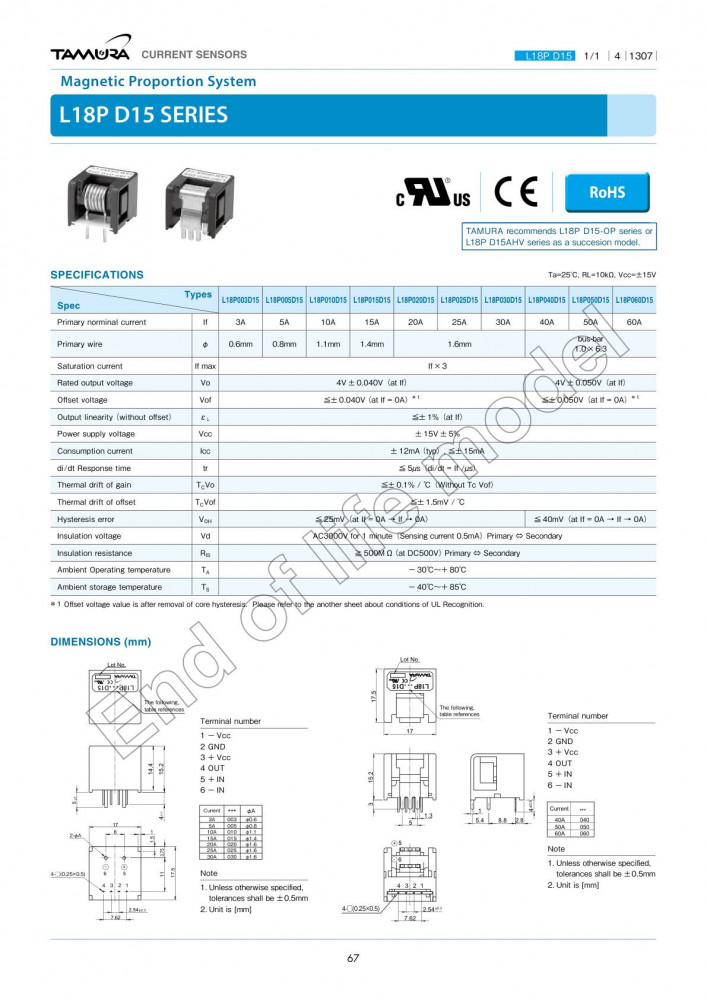 L18P technical document page 1