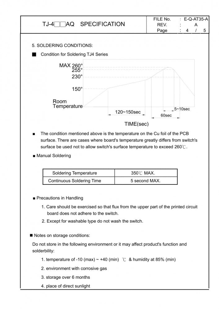 TJ-4A16QR specification page 5