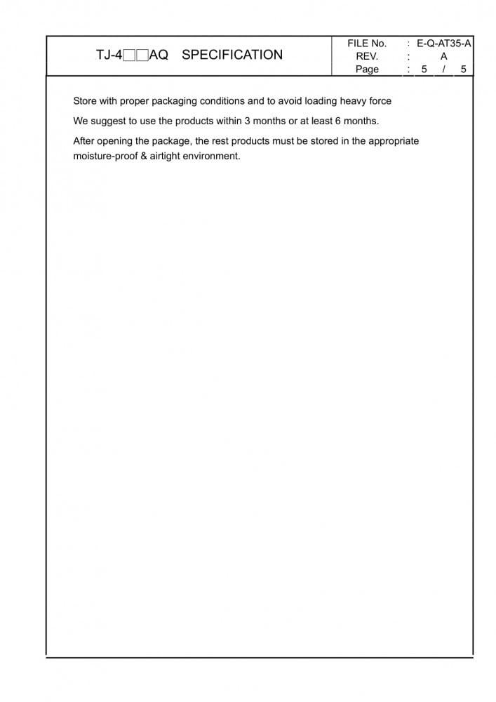 TJ-4A16QR technical drawing