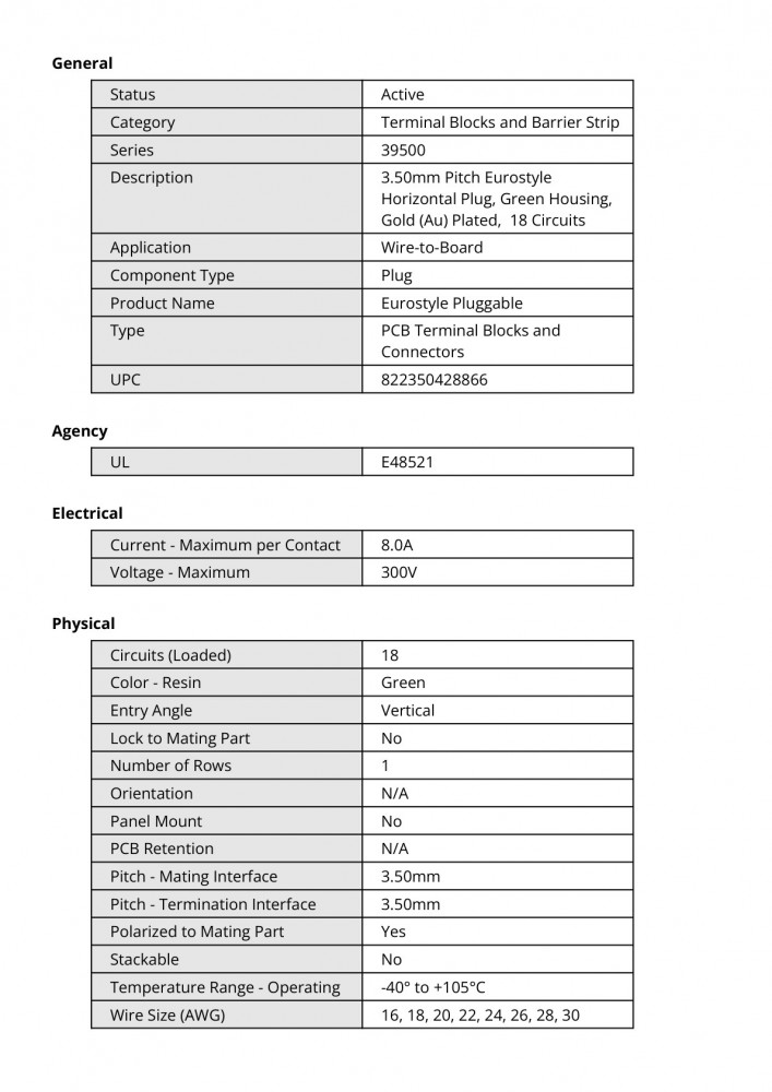 MOLEX 395005518 document page 2