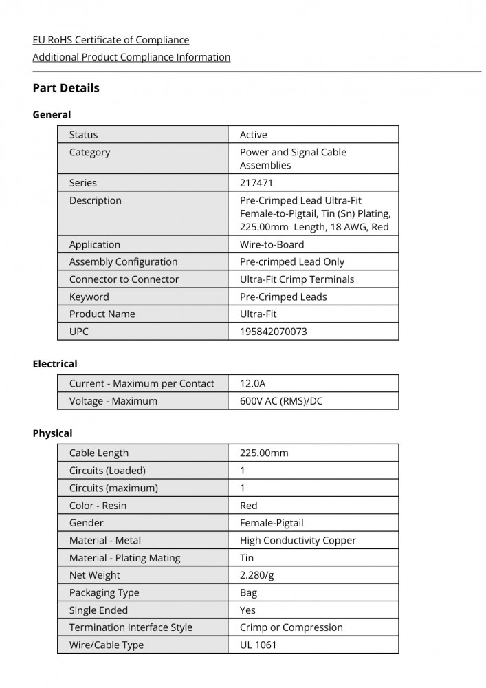 MOLEX 2174712113 drawing preview, page 2