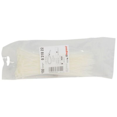Black cable tie Colson U.V. protected with internal teeth width 9mm and lenght 185 mm