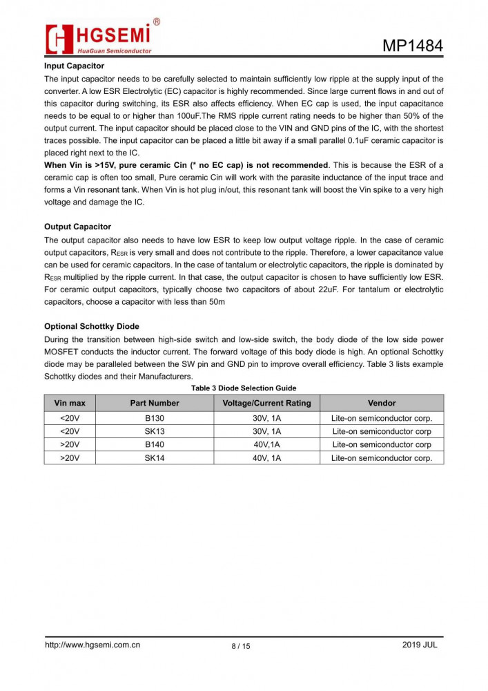 MP1484ME/TR datasheet page 8