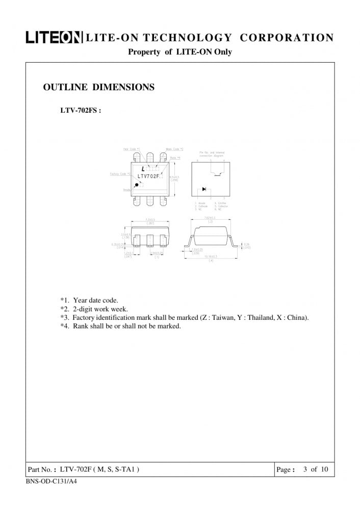 LTV-702F datasheet page 3