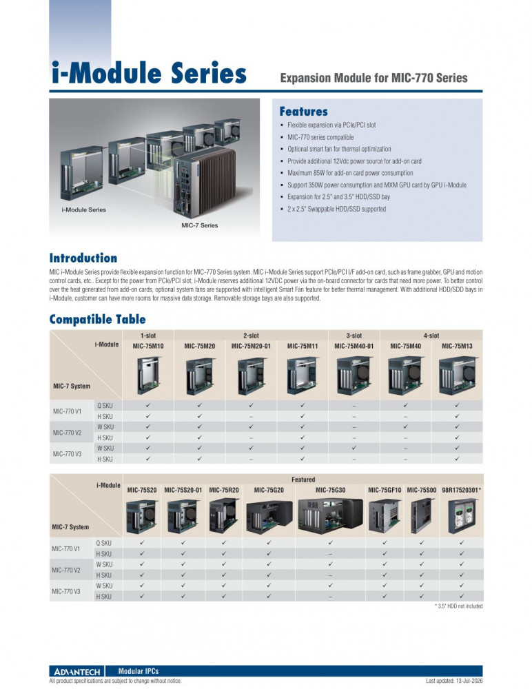 MIC-75R20 technical document page 1