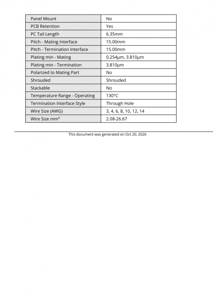 MOLEX 399200503 technical document image 3