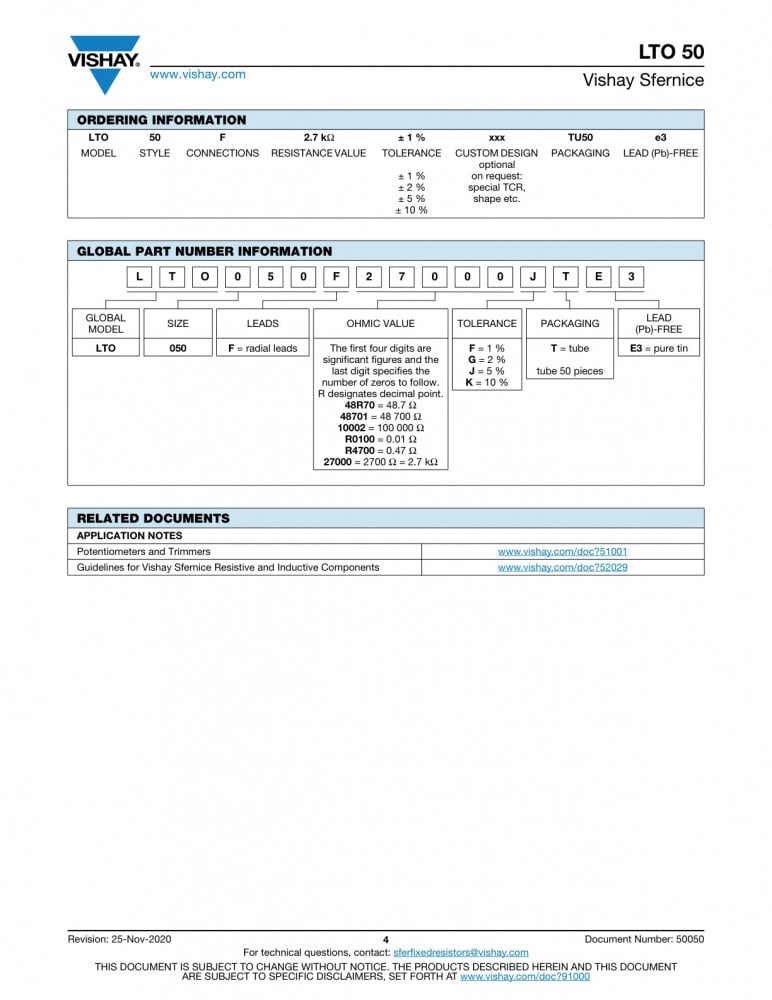LTO050F4R700JTE3 datasheet page 4