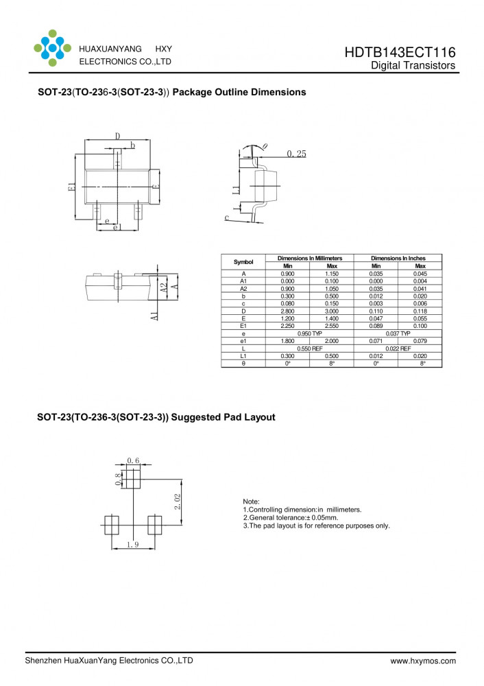 HDTB143ECT116 datasheet page 3