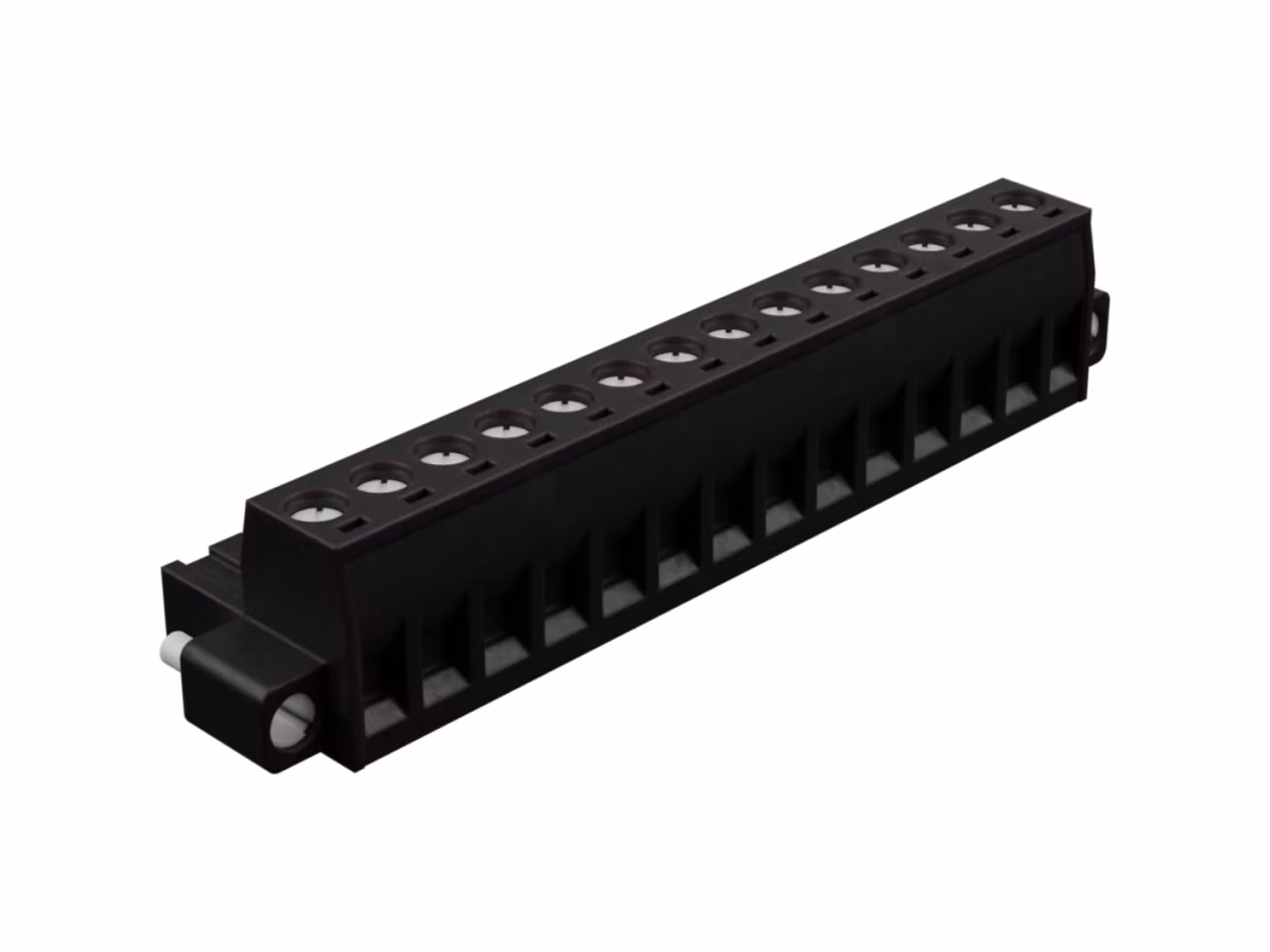5.00mm Pitch Eurostyle Horizontal Plug, with Retention Screws, Gold (Au) Plated, Black, 14 Circuits for sale