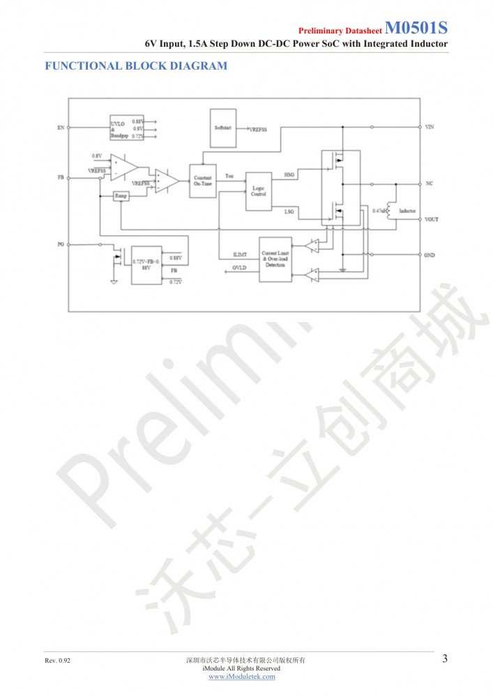 M0501S datasheet page 3