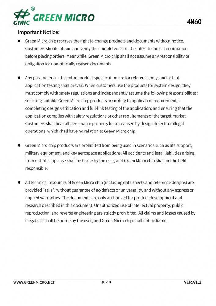 GM4N60GT datasheet page 9