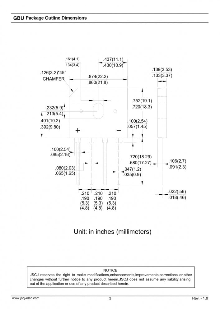 JSCJ GBU406 datasheet page 3
