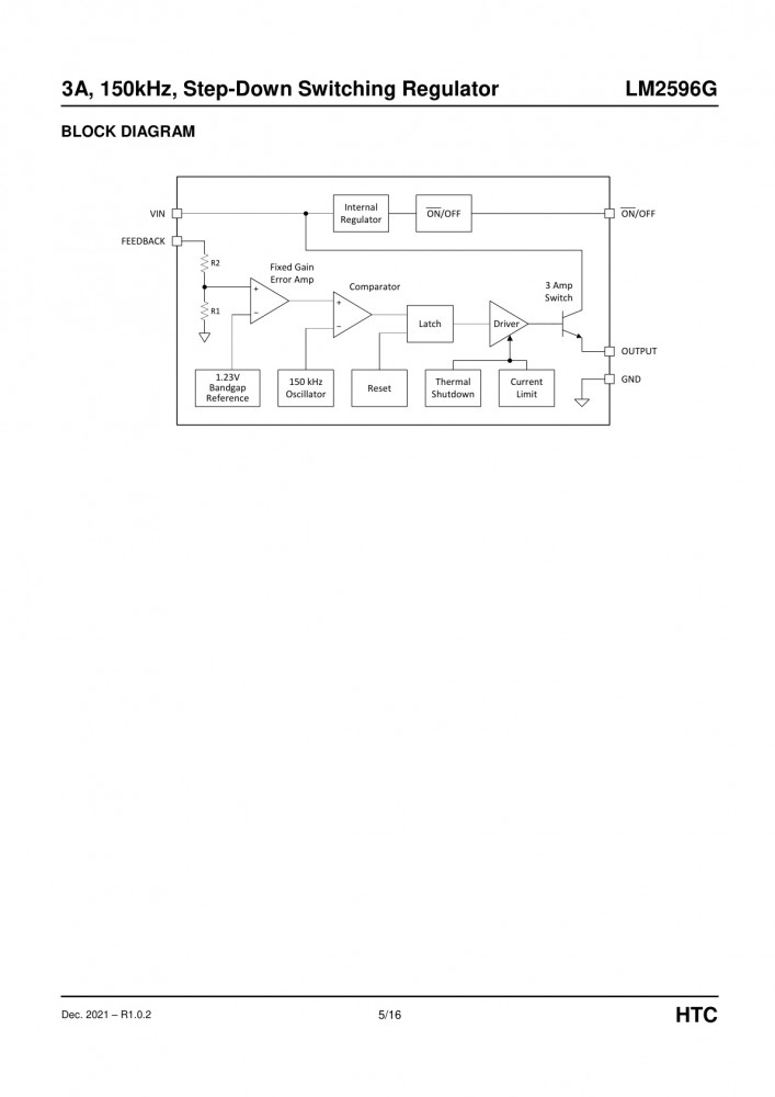 LM2596G datasheet page 5