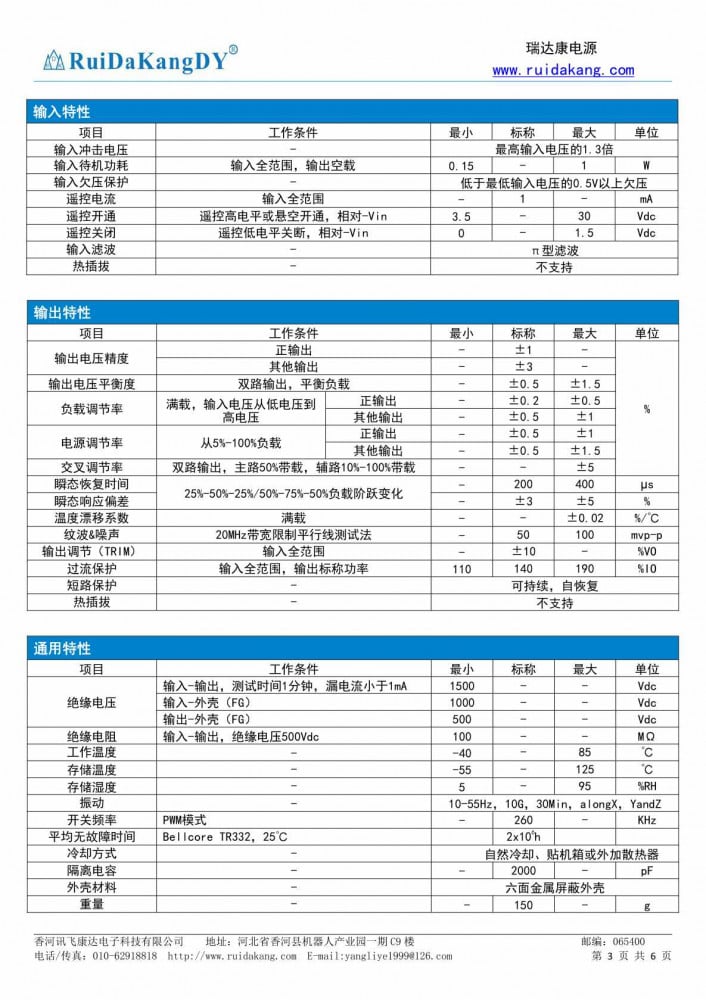 BDF150-48S24 datasheet page 3