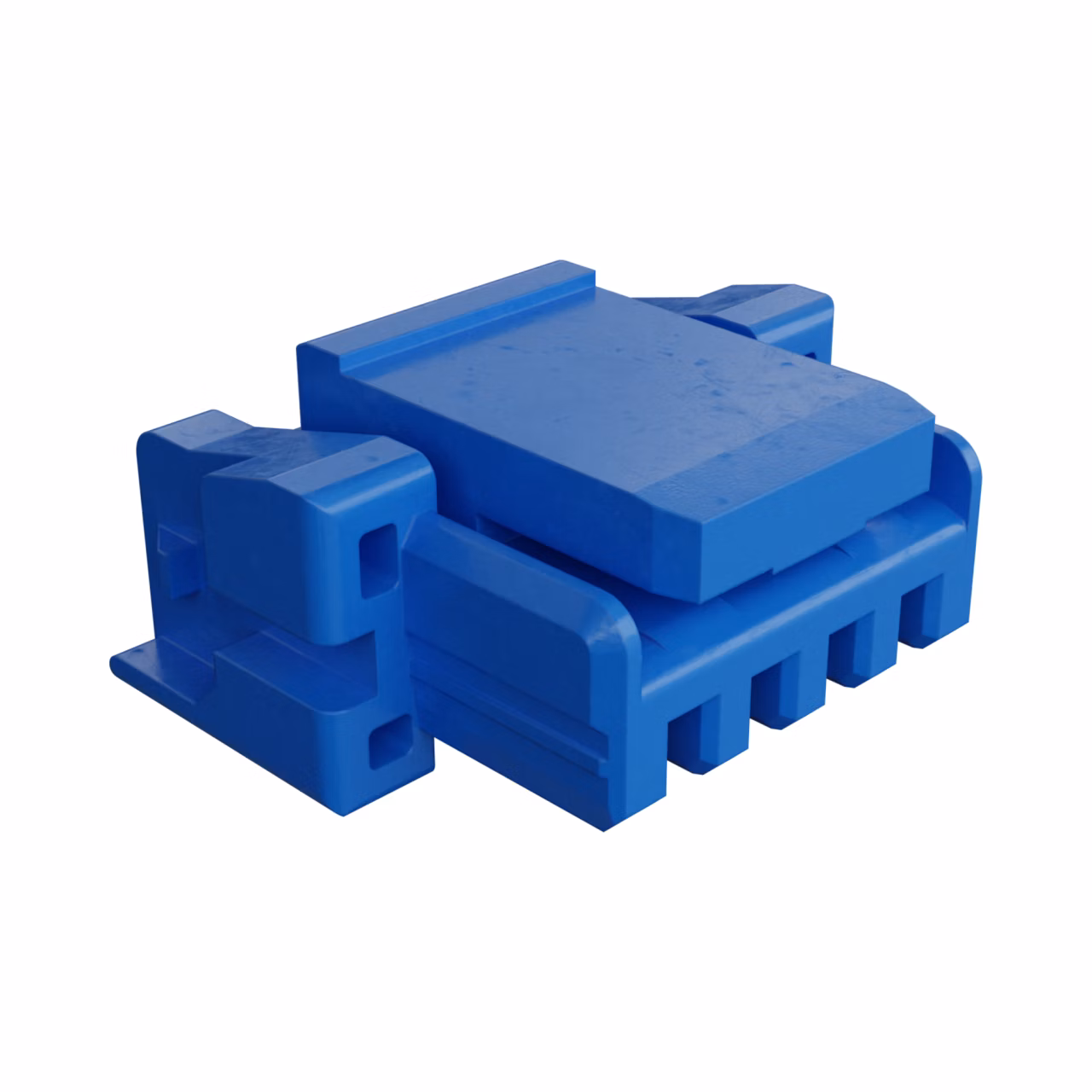 Micro-Lock Plus TPA Type Receptacle Housing, 1.25mm Pitch, Single Row, Positive Lock, 4 Circuits, Blue for sale