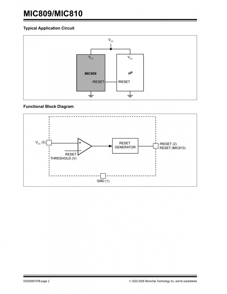MIC809 datasheet page 2