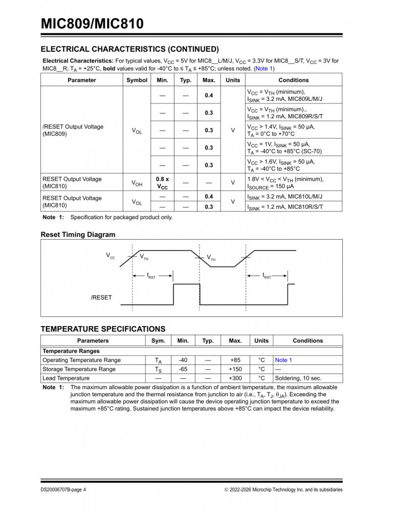 MIC809 datasheet page 4