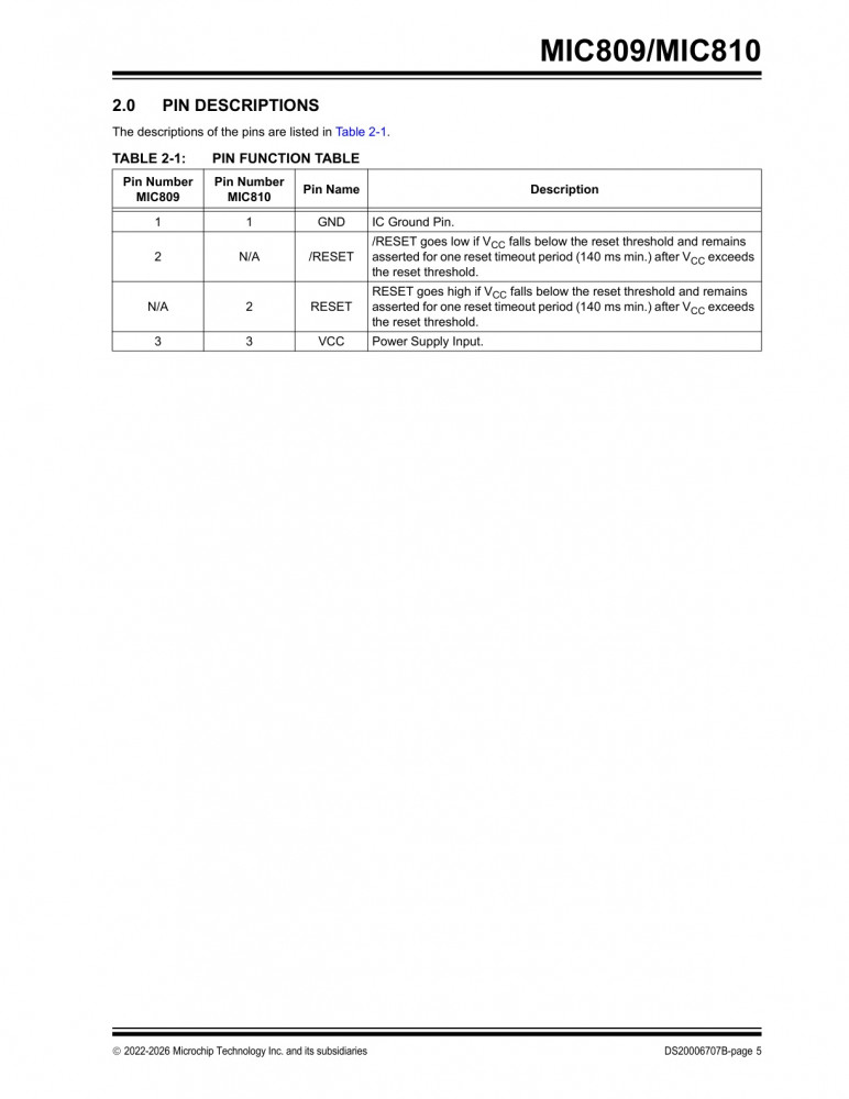 MIC809 datasheet page 5