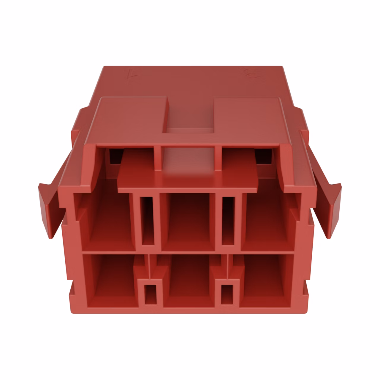 CP-6.5 Plug Housing, 6.50mm Pitch, Dual Row, 6 Circuits, Red for sale
